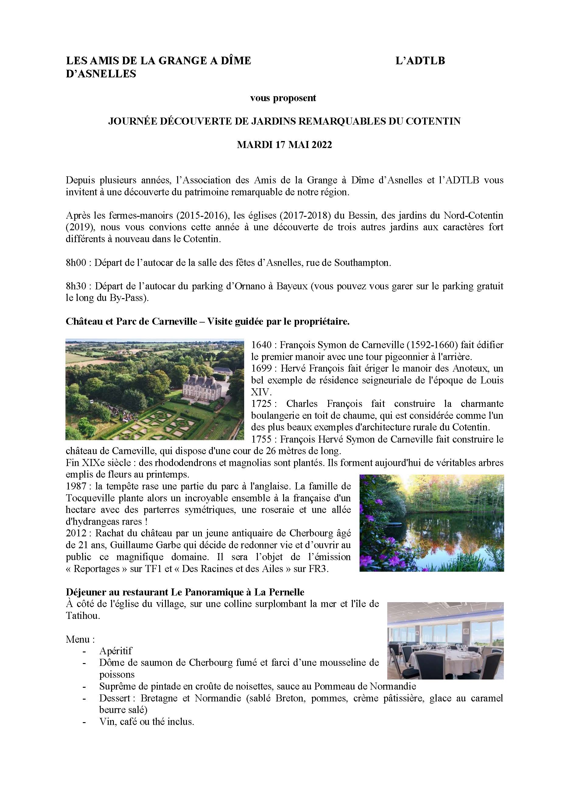 La grange à Dîme - Voyage